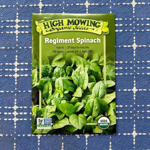 95n. Regiment Spinach - High Mowing Organic Seeds | Laughing Buddha Nu...