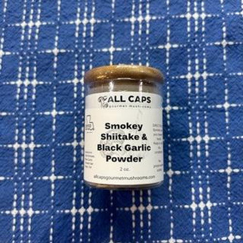 1ee. (2 Oz) Smokey Shiitake & Black Garlic Seasoning - All Caps Gourme...