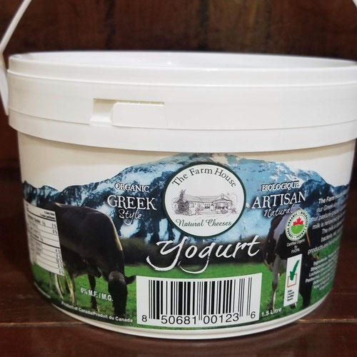 Natural Greek Yogurt 1.5L | The Farm House Natural Cheeses | Agassiz,...